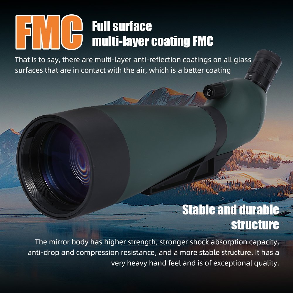 25-75x100 High Power Hunting HD Bird Watching Spotting Scop
